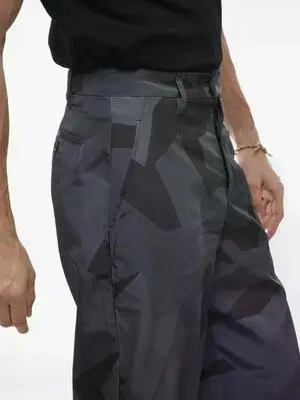 Neil Barrett Camouflage Print Straight Leg Trousers
