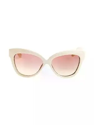 Linda Farrow Snake Skin Sunglasses
