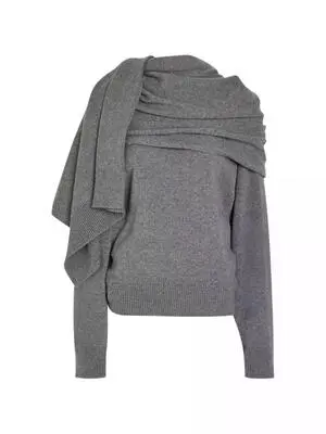 ARMARIUM Alida Scarf-effect Draped Sweater