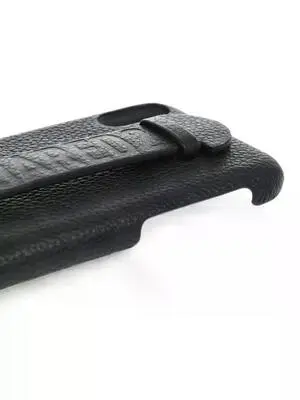 Dsquared2 Logo-detail Leather Iphone Case