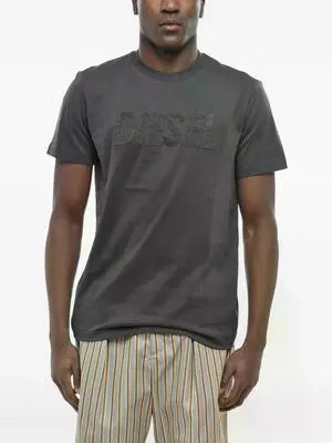 DIESEL® Embossed-logo T-shirt - Grey