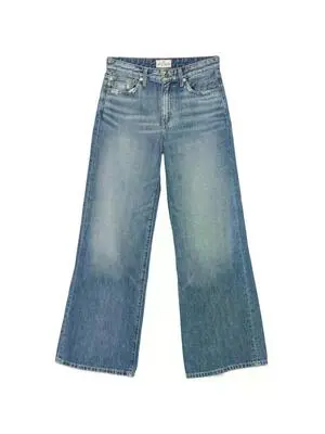 ANTIK DENIM Faded Wide-leg Jeans - Blue