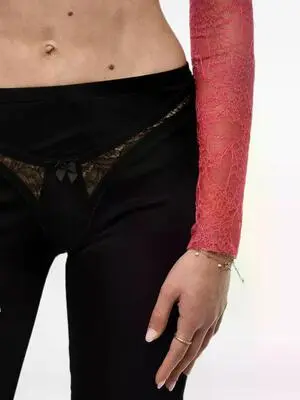 Dsquared2 Lace-panelled Satin Shorts