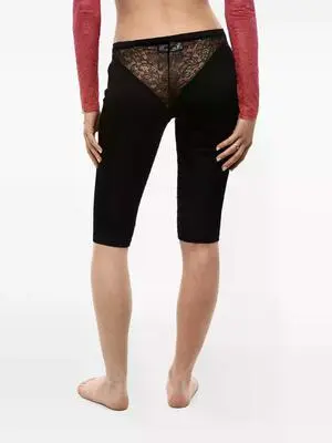 Dsquared2 Lace-panelled Satin Shorts