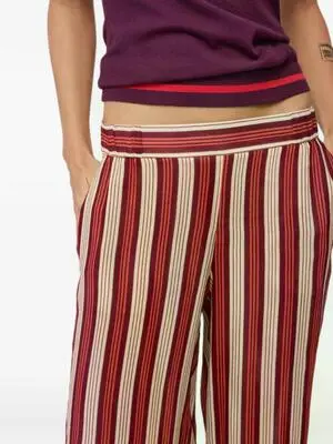 OTTOD'AME Striped Wide-leg Trousers