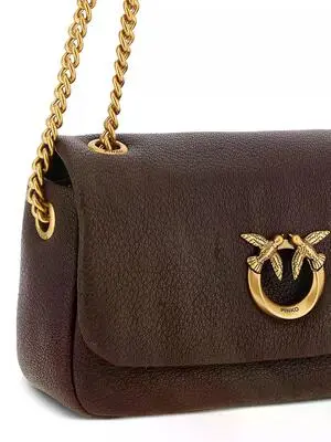 Pinko Love Birds Leather Shoulder Bag