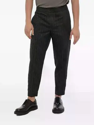 Neil Barrett Slim-fit Ankle-zip Tapered Trousers - Grey