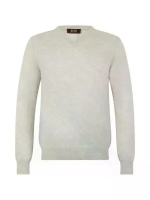 MOORER V-neck Sweater - White