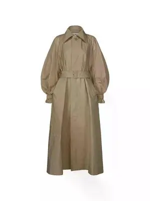 Issey Miyake Akimbo Belted Balloon-sleeve Coat