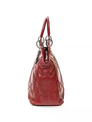 Dior Medium Granville Cannage Tote Bag - Red