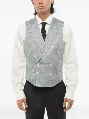 Corneliani Double-breasted Waistcoat - Blue