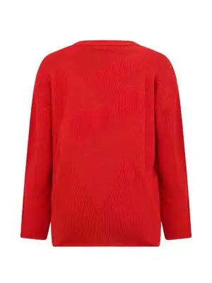 MOORER Textured V-neck Sweater