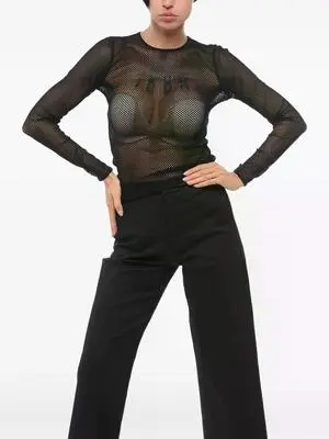 Dsquared2 Long-sleeve Mesh T-shirt - Black