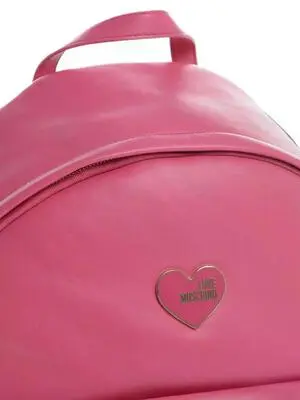 Moschino Love Heart-plaque Backpack