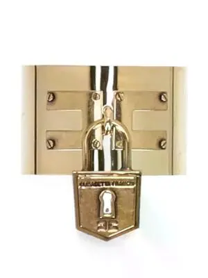 Elisabetta Franchi Padlock-detail Cuff Bracelet - Gold