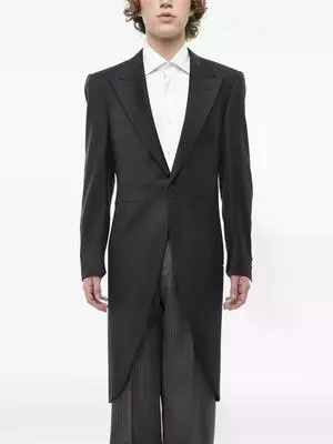 Corneliani Single-breasted Wool Morning Coat - Grey