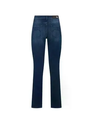 MOORER Washed Five-pocket Skinny Jeans