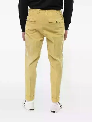 PAOLO PECORA Pleated Corduroy Trousers
