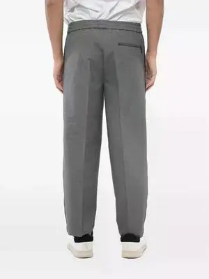 Neil Barrett Elasticated-waistband Zip-pocket Trousers