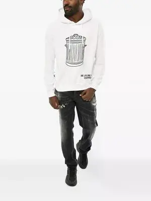 Dsquared2 Cotton Trash Print Hoodie