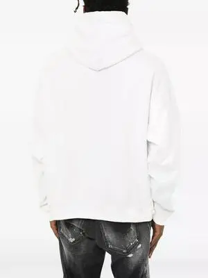 Dsquared2 Lettering-print Hoodie - White