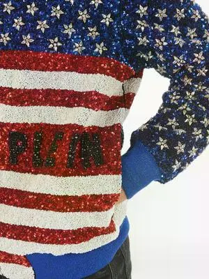 Philipp Plein Sequin Embellished Bomber Jacket