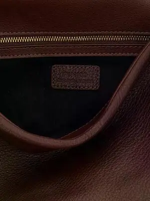 Pinko Love Birds Hammered Leather Shoulder Bag