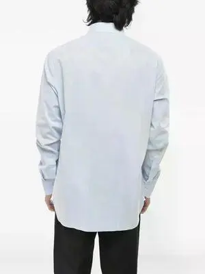 BORRIELLO NAPOLI Button-down Long-sleeve Cotton Shirt