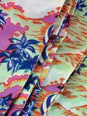 Dsquared2 Hawaii-print Silk Scarf