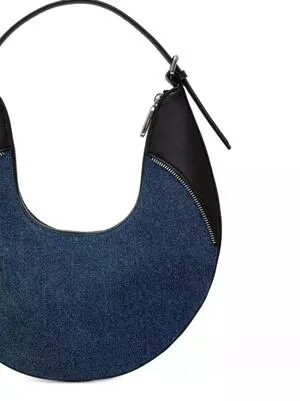 Karl Lagerfeld Denim Panelled Curved Tote Bag