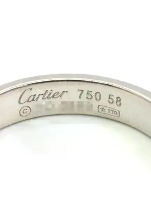 Cartier 18k White Gold Love Ring - Silver