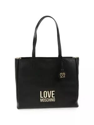 Moschino Logo-plaque Shoulder Bag - Black
