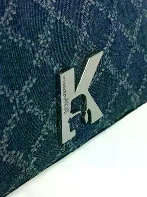 Karl Lagerfeld Monogram-pattern Asymmetric Tote Bag