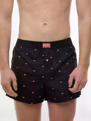 DIESEL® Monogram-embroidered Boxers - Black