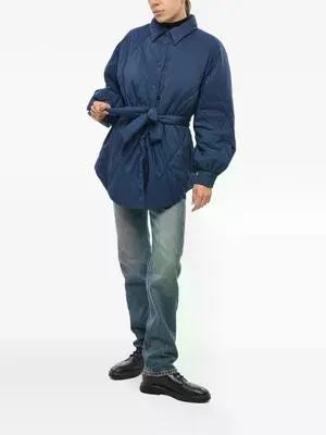 Bacon Belted Puffer Jacket - Blue
