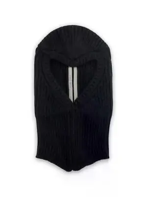 Rick Owens Ribbed-knit Balaclava - Black