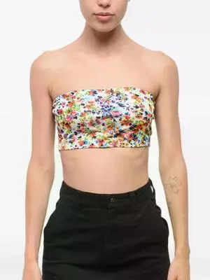 Dsquared2 Floral-print Cropped Top