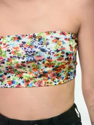 Dsquared2 Floral-print Cropped Top