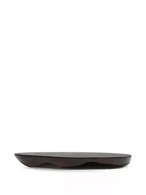 FOURTH STREET Ripple Wooden Decorative Tray - Brown