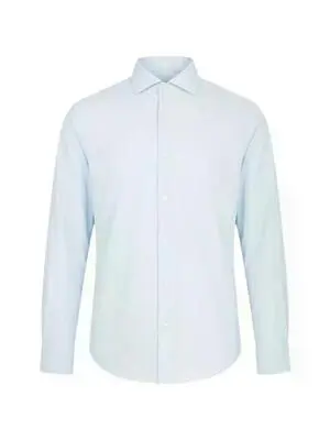 ALLEY DOCKS 963 Long-sleeve Button-down Shirt - Blue