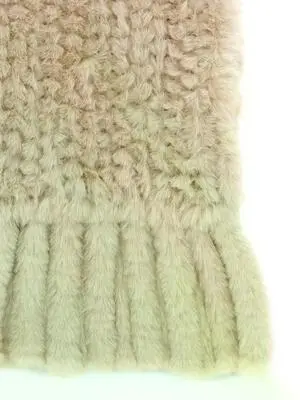 Pinko Fringed Plush-texture Scarf
