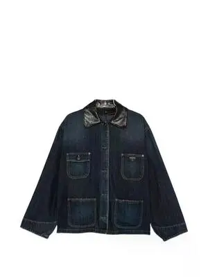 Prada Button-fastening Denim Jacket - Blue