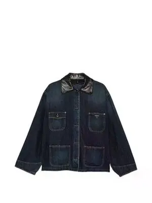 Prada Button-fastening Denim Jacket - Blue