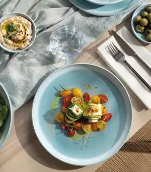 VILLEROY & BOCH Porcelain Perlemor Aqua Plate