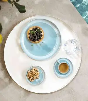 VILLEROY & BOCH Porcelain Perlemor Aqua Plate