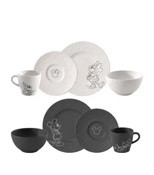 VILLEROY & BOCH X Mickey Mouse Manufacture Breakfast Set - Black