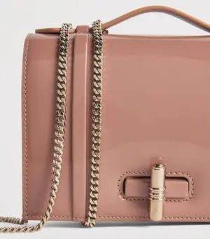 MALONE SOULIERS Patent Leather May Top-handle Bag