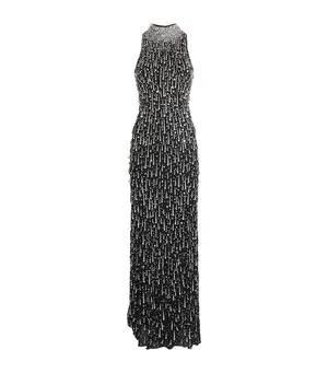 Jenny Packham Embellished Santa Fe Maxi Dress