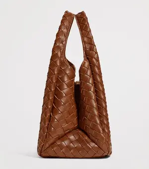 Bottega Veneta Medium Campana Shoulder Bag - Red
