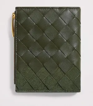 Bottega Veneta Small Leather-suede Bifold Wallet